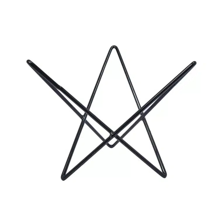 Black Platter Stand (Box of 12 Stands) Star Pizza & Food Plate Stacker ...