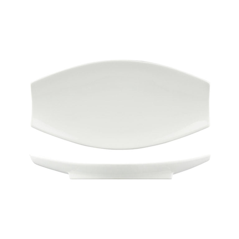 White Classicware Long Curved Plates 330x170x25mm 400.106 – Santos ...