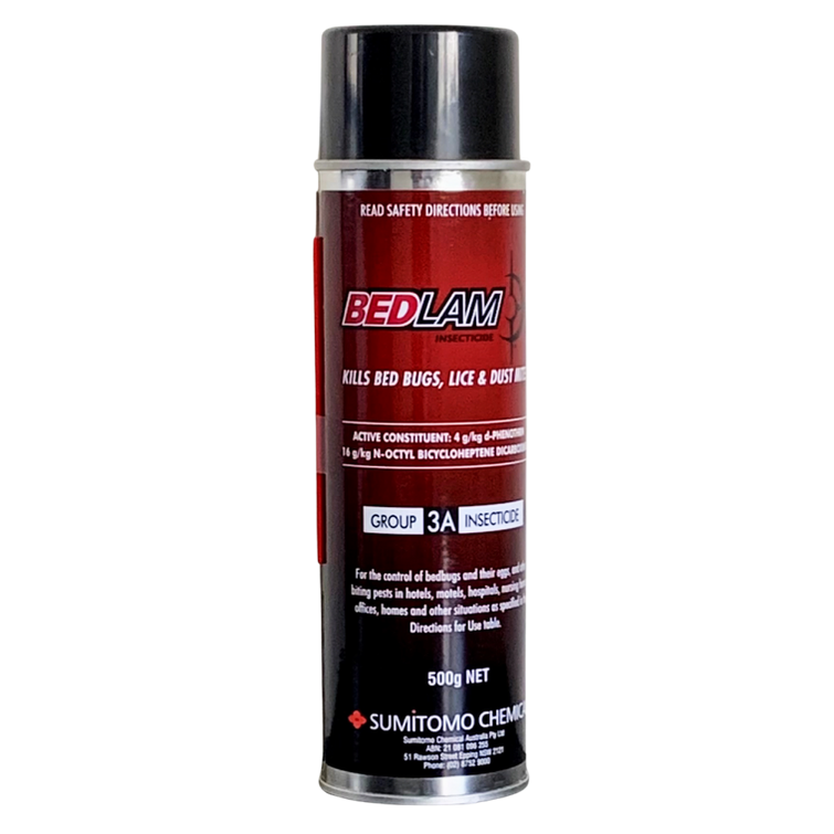 Bedlam Aerosol Can 500g Bedbugs, Lice, Ticks, Fleas, Dust Mites ...
