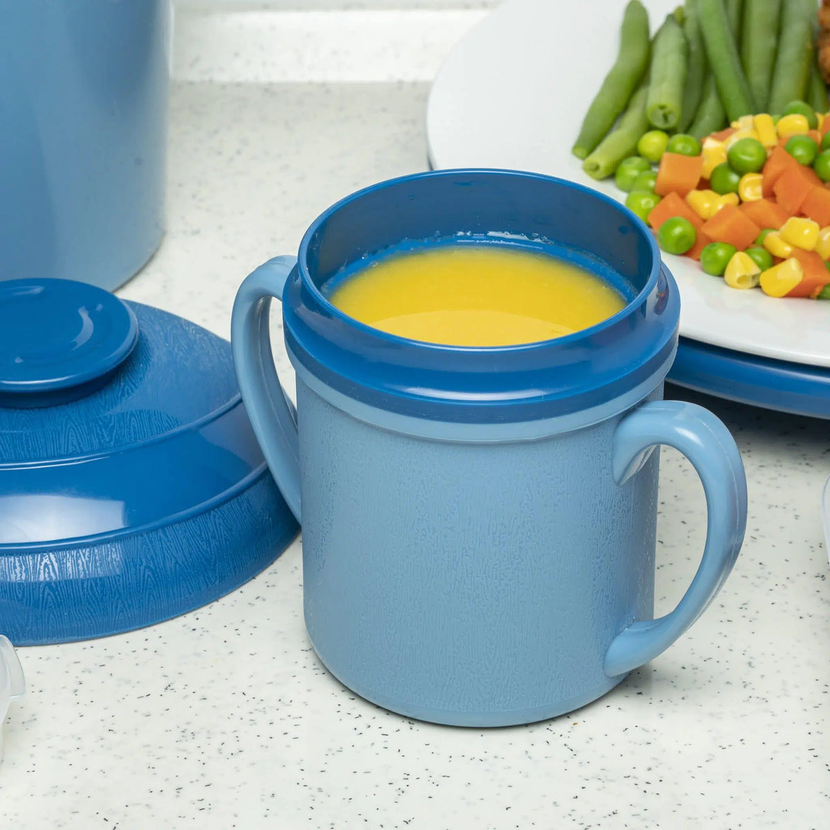 Traditional Insulated Double Handle Mug Blue 250mL (#13) Box 24 ...
