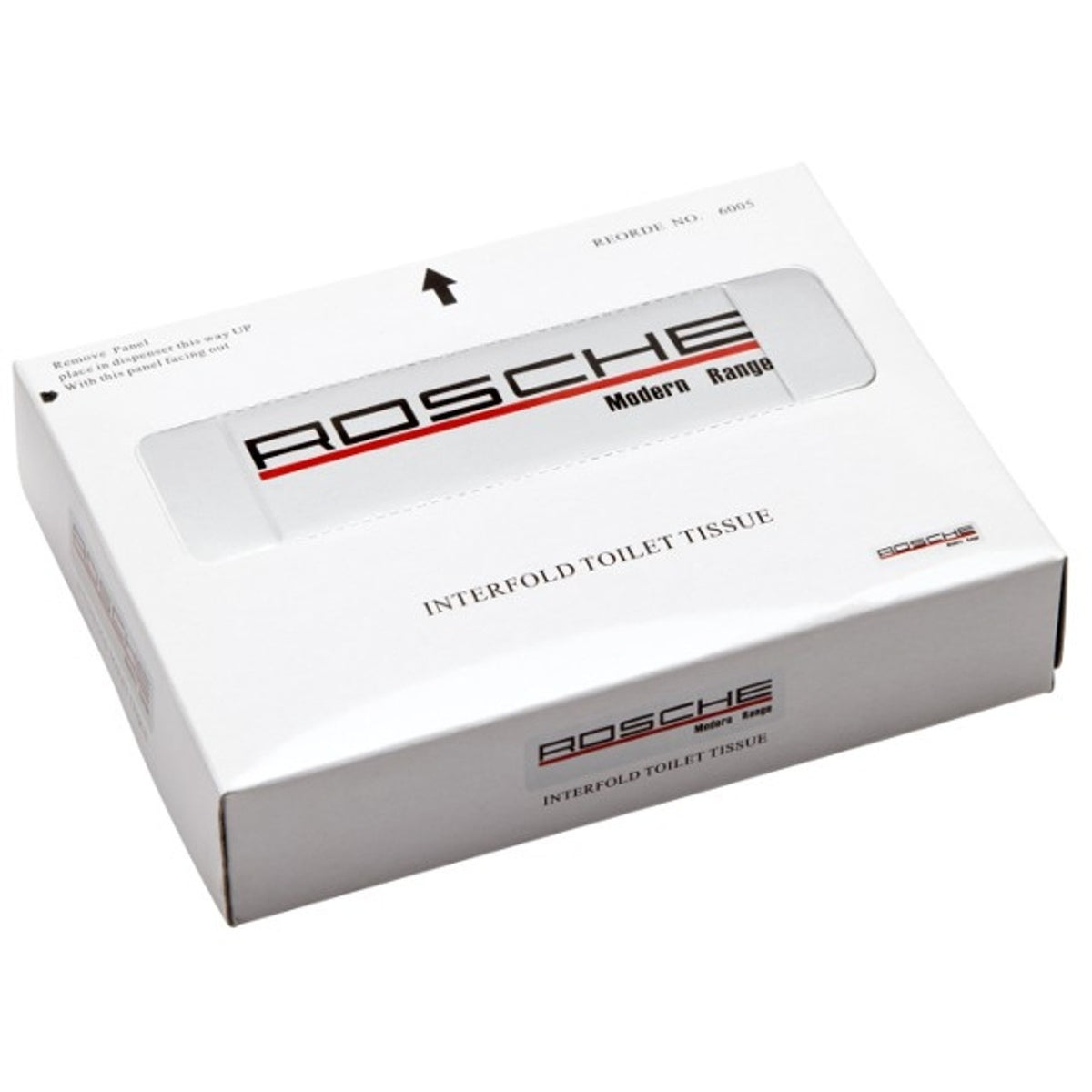 Interfold Toilet Paper Tissue Rosche 125 Sheets 1Ply 175 x 110mm Carto ...