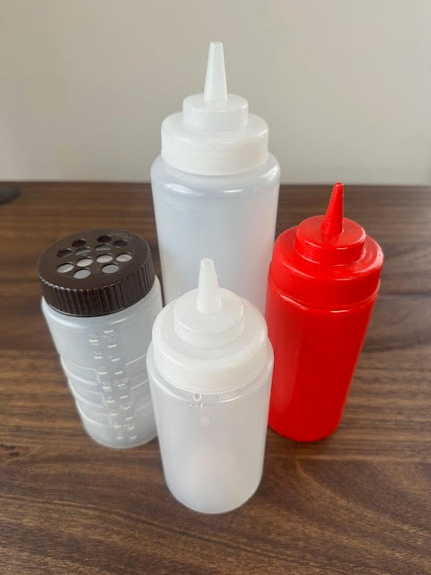 Sauce Bottle & Shaker Set 4 Pce SAUCE-SET – Santos Online Supplies