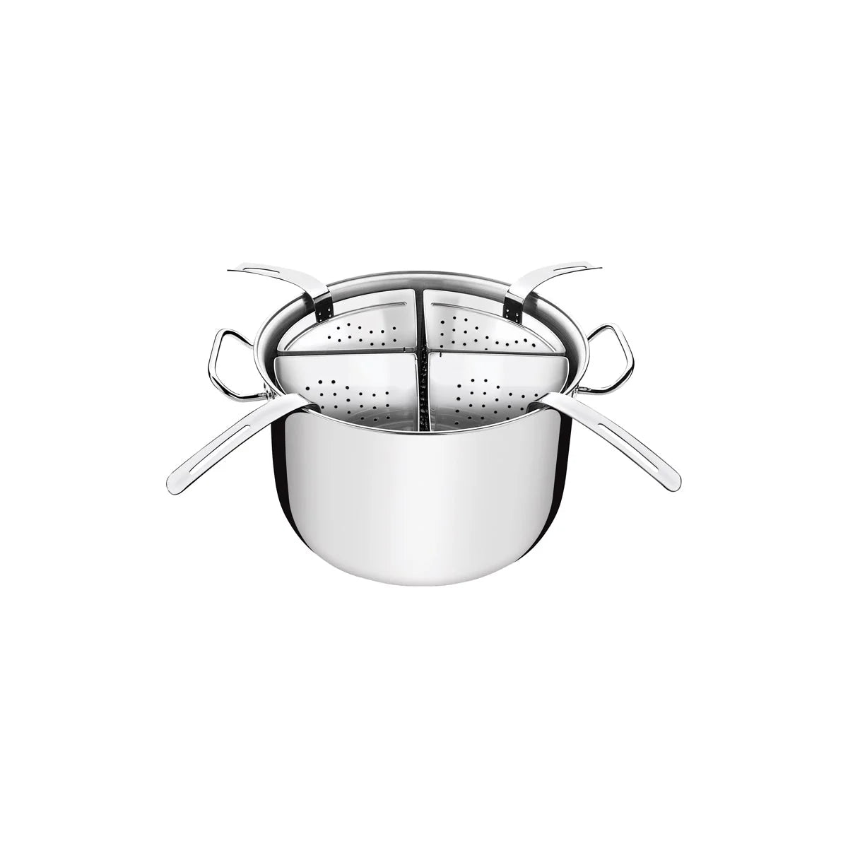 Professional Stock Pot with 4 x Pasta Inserts Stainless Steel D300x H2 ...