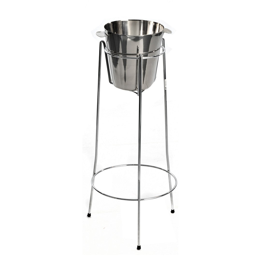 Wine Bucket Stands Stainless Steel Chrome Freestanding 3 Footed Stand ...