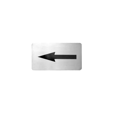 Arrow Wall Sign Large Stainless Steel With Adhesive Back 110mm x60mm 5 ...