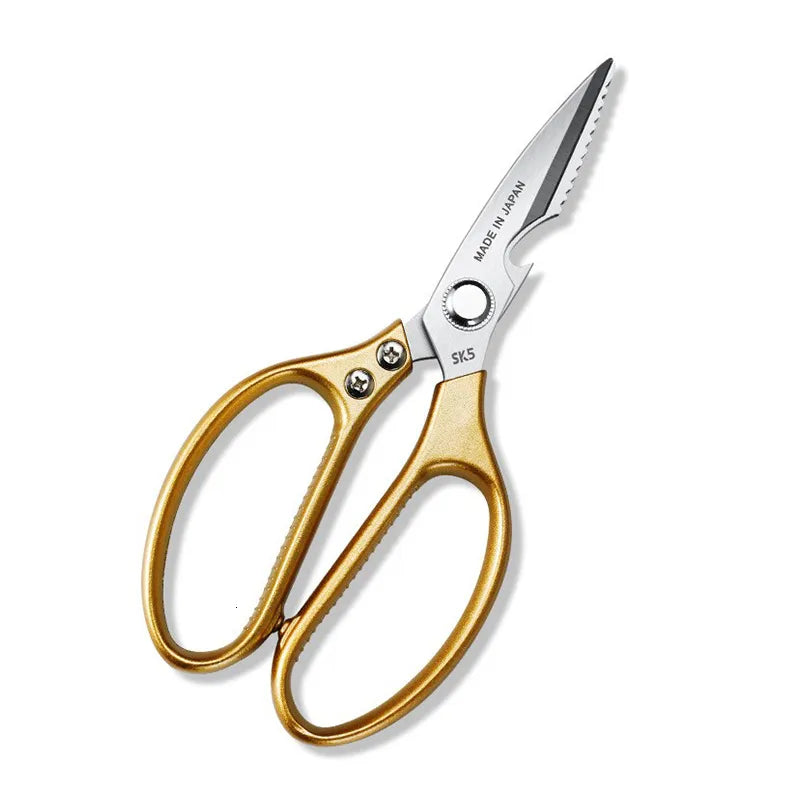 Scissors Stainless Steel Gold Large Kitchen & Utility 21.5cm x 9cm SK5 ...