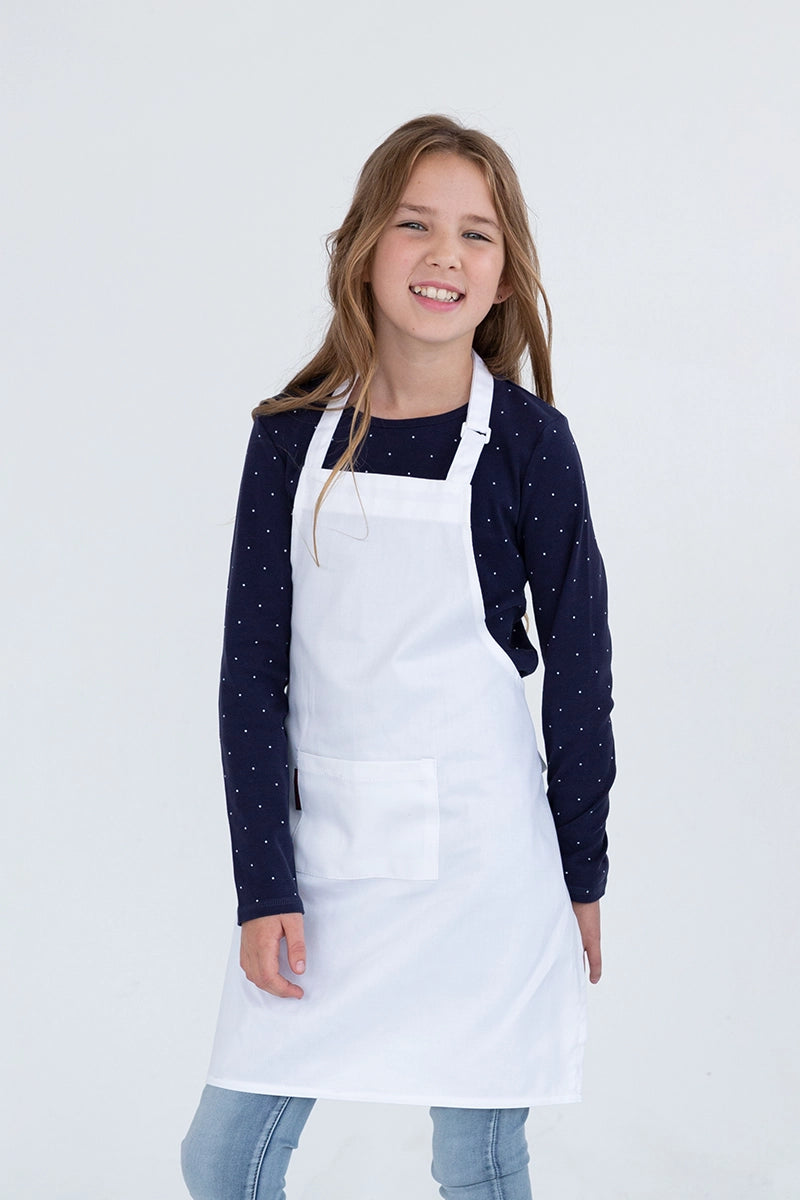Kids Cotton White Bib Apron 50 x 60cm AC-JUNIORCHEF20 – Santos Online ...
