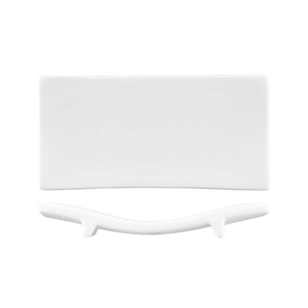 Footed Wave Plate Classicware White 23cm x 11cm 459 Long Fine – Santos ...