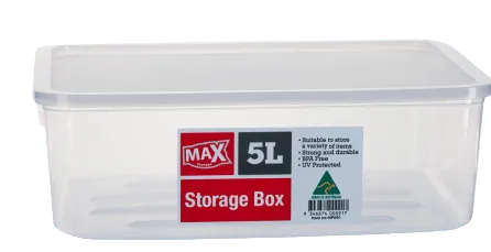 Plastic Storage Container Box With Lid Max 5 Litre MP091 – Santos ...