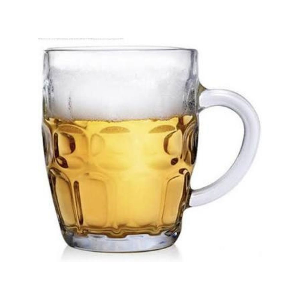 Dimple Beer Mug Glass 285ml Glasses 20044 – Santos Online Supplies